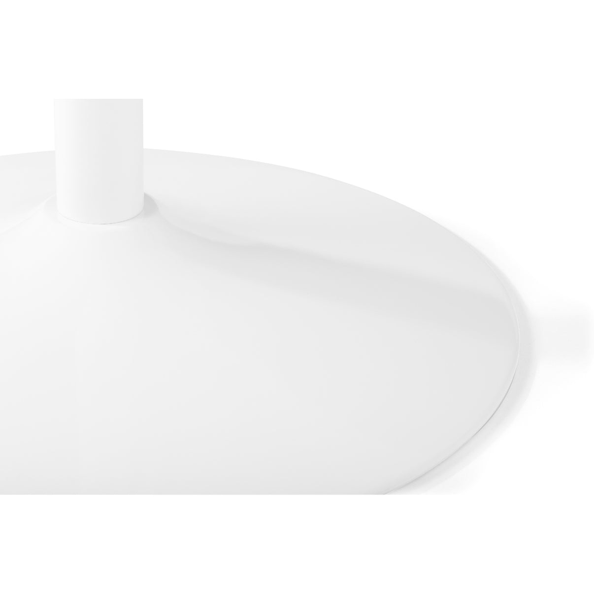 Blanco Round White Pedestal Table | Beauty Tables - BeautyTables