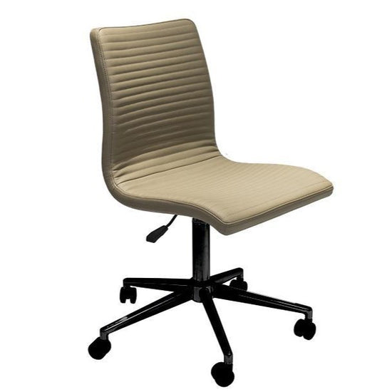 Fergie Desk Chair - Greige | Beauty Tables - BeautyTables