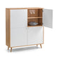 Moritz 4 Door Cabinet - Oak | Beauty Tables - BeautyTables