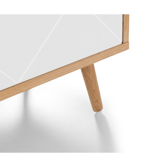 Moritz 4 Door Cabinet - Oak | Beauty Tables - BeautyTables