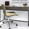 Fergie Desk Chair - Greige | Beauty Tables - BeautyTables